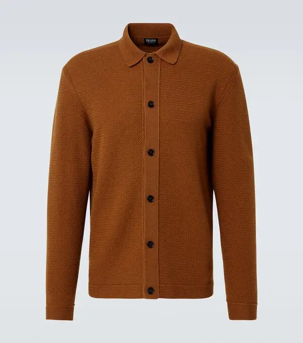 Zegna Ribbed-knit Cashmere Cardigan