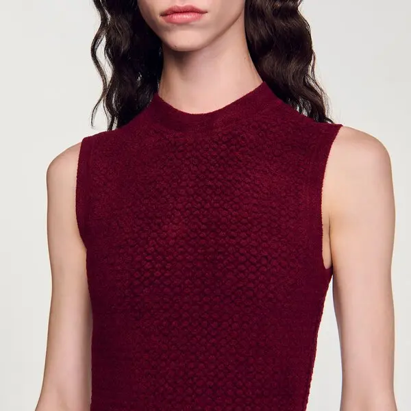 Sandro Velvet Knit Maxi Dress