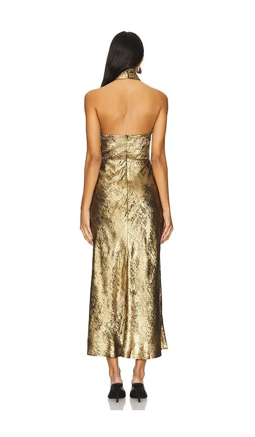 Astr The Label Marissa Metallic Dress