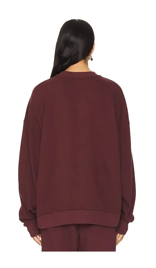 ANINE BING Miles Oversized Sweatshirt - Dark Burgundy