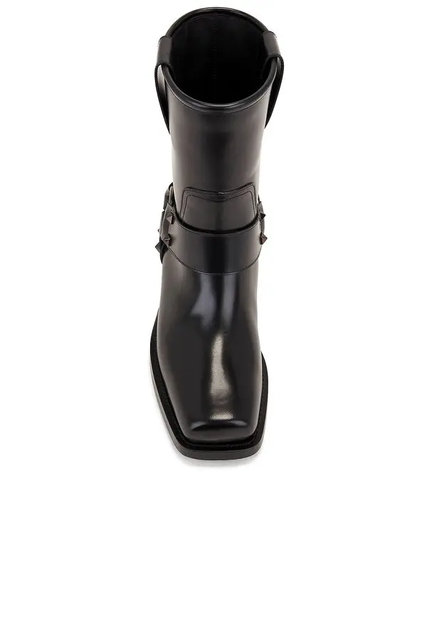 Valentino Garavani Rockstud Biker Boot - Nero