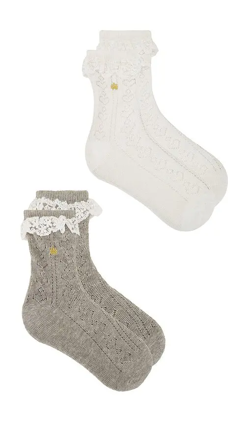 Lele Sadoughi Heather Socks Set Of 2