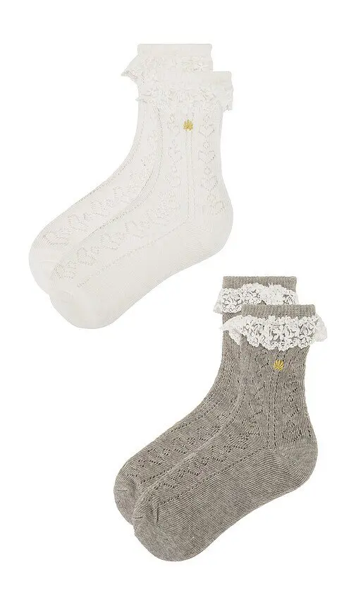 Lele Sadoughi Heather Socks Set Of 2