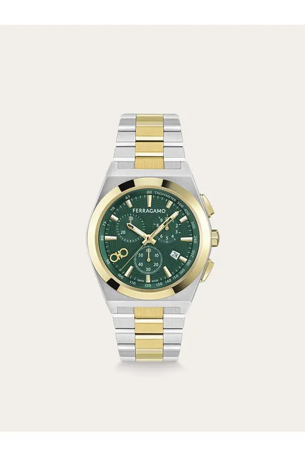 FERRAGAMO Upper East Chronograph Watch - Green