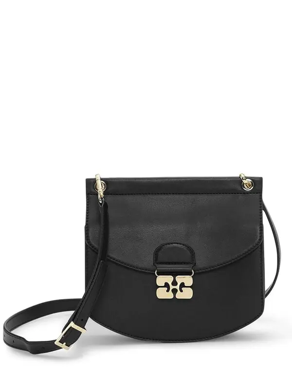 GANNI Small Crossbody Bag - Black