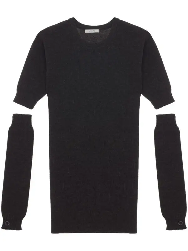 LEMAIRE Detachable-sleeve Dress - Brown