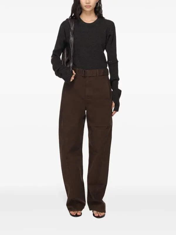 LEMAIRE Detachable-sleeve Dress - Brown