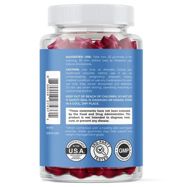 NOBI NUTRITION Night Time Fat Burner Gummies