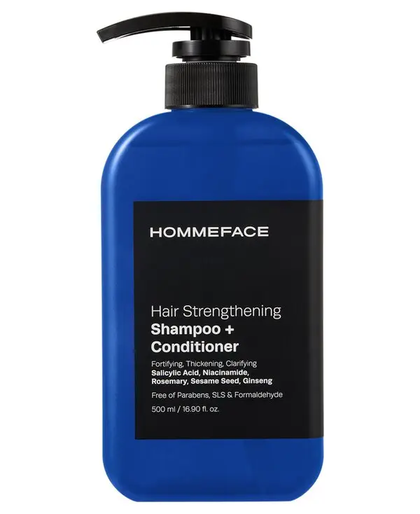 HOMMEFACE Hair Strengthening Shampoo + Conditioner .9 Fl Oz - No Color