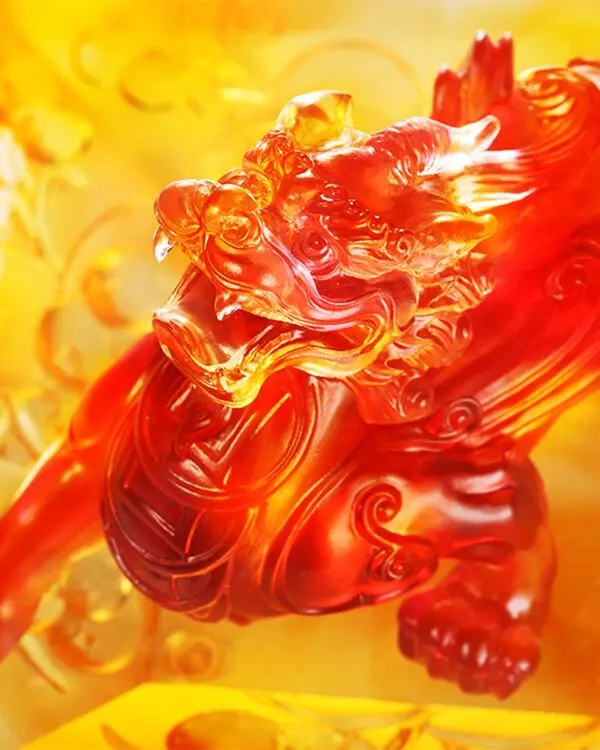 LIULI Omnipresent Fortune Pi Xiu Crystal Figure Limited Edition