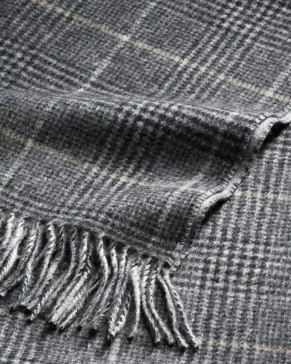 Bloomingdale'S Reversible Cashmere Scarf Exclusive - Grey/ Black/ Camel
