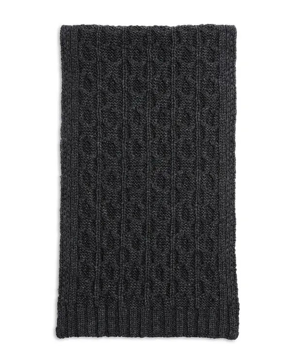 Bloomingdale'S Cable Knit Scarf Exclusive - Charcoal