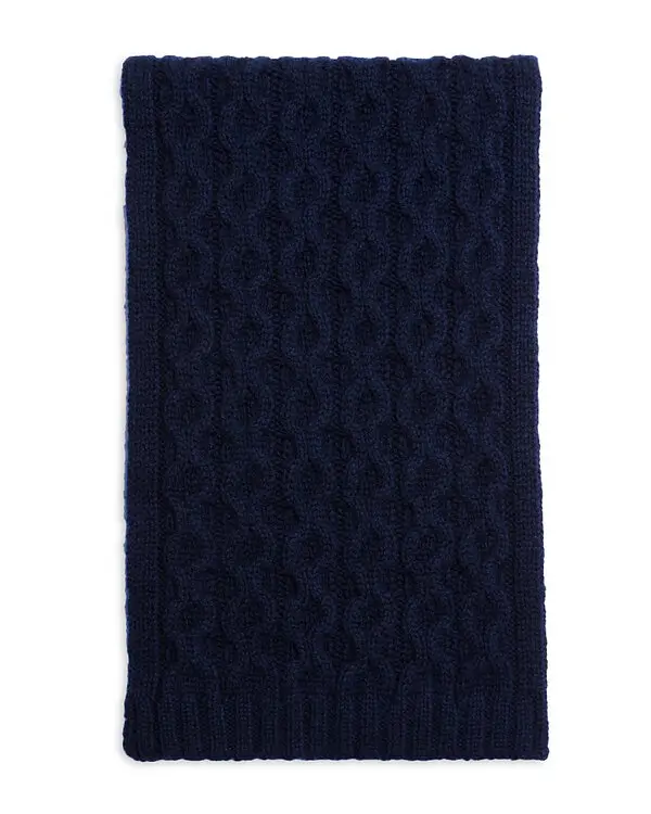 Bloomingdale'S Cable Knit Scarf Exclusive - Navy