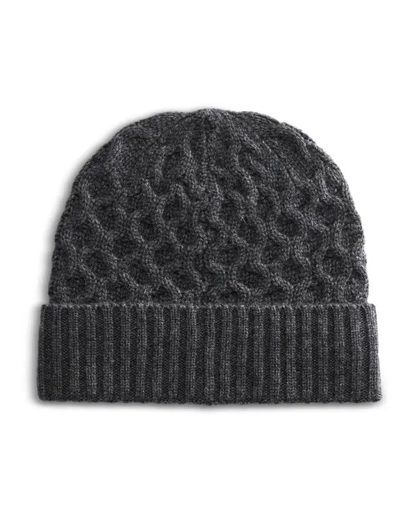 Bloomingdale'S Wool & Cashmere Cable Knit Beanie