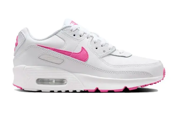 Nike Air Max 90 Sneakers - White/laser Fuchsia