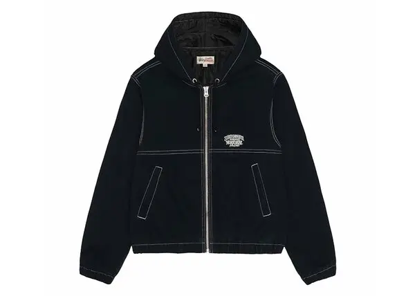StÜssy Work Contrast Stitch Jacket - Black