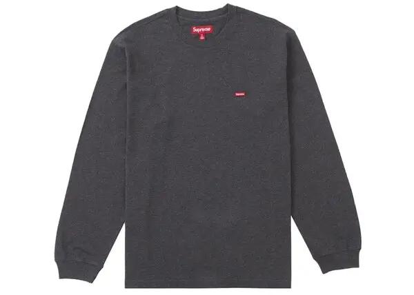 Supreme Small Box Long Sleeve Tee Shirt - Charcoal