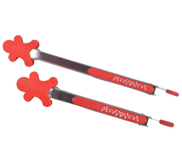 TEMP-TATIONS As Is Special Edition Set/2 10' & 13' Tongs - One-color
