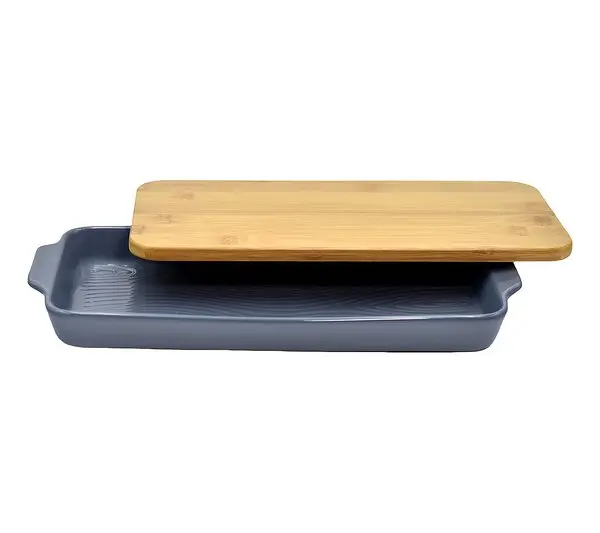 TEMP-TATIONS Woodland Shallow Baker And Board Set - One-color