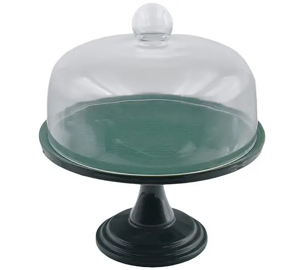 TEMP-TATIONS Woodland Cake Pedestal With Dome Glass Lid - One-color