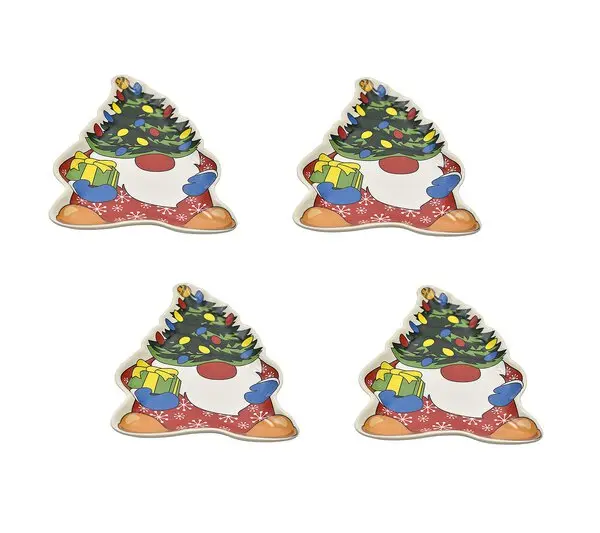 TEMP-TATIONS Seasonal Set Of 8' Figural Plates - One-color