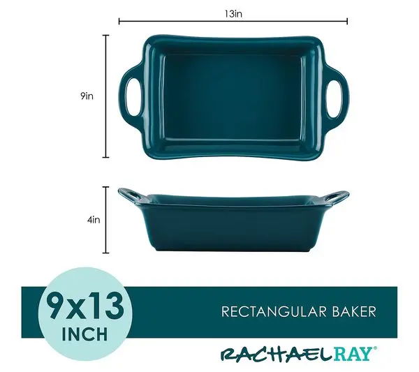 RACHAEL RAY 9' X 13' Ceramics Rectangular Bake R