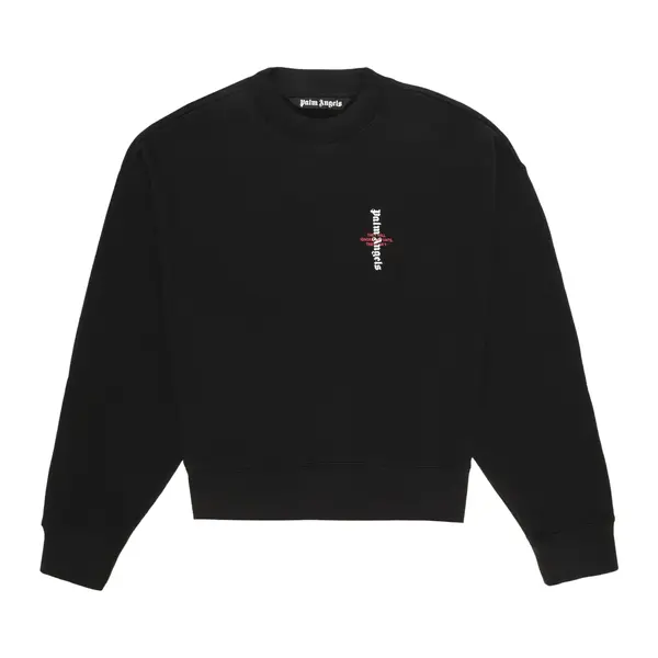 Palm Angels Statement Sweatshirt - Black