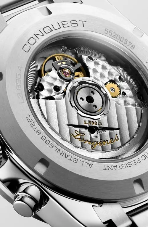 LONGINES Conquest Chronograph Bracelet Watch - White