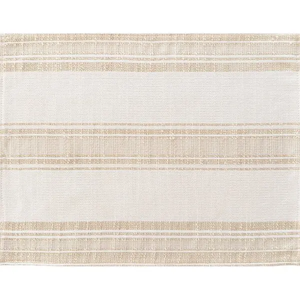 Anaya Beach Club Stripe Indoor Outdoor Placemat - Beige Stripe