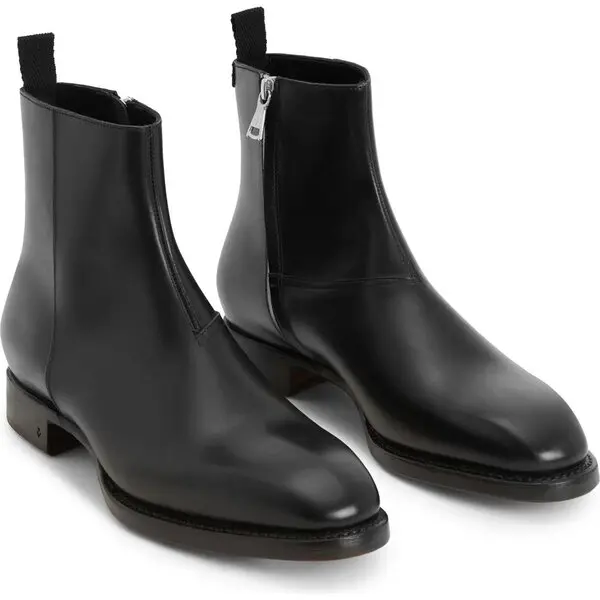 John Varvatos Regent Zip Ankle Boot - Black