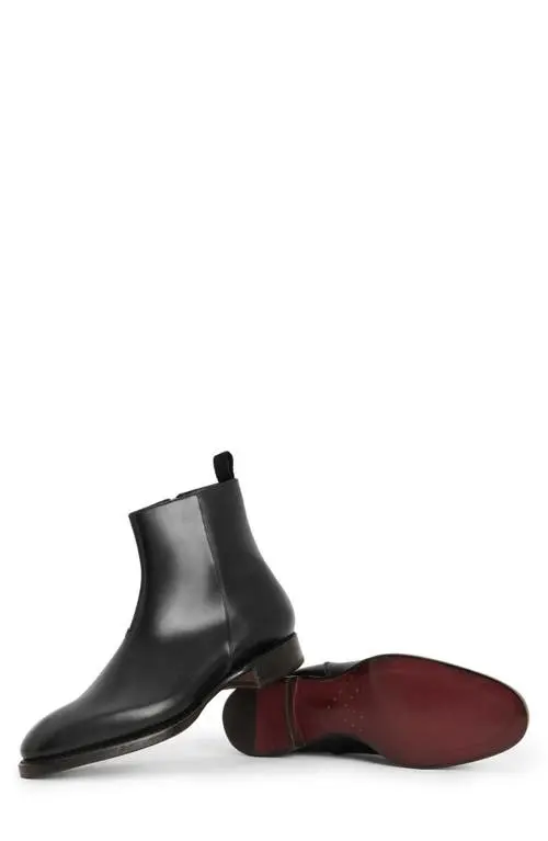 John Varvatos Regent Zip Ankle Boot - Black