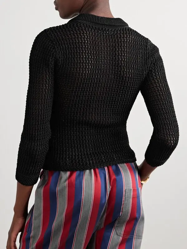BODE Willows Crocheted Cotton Top