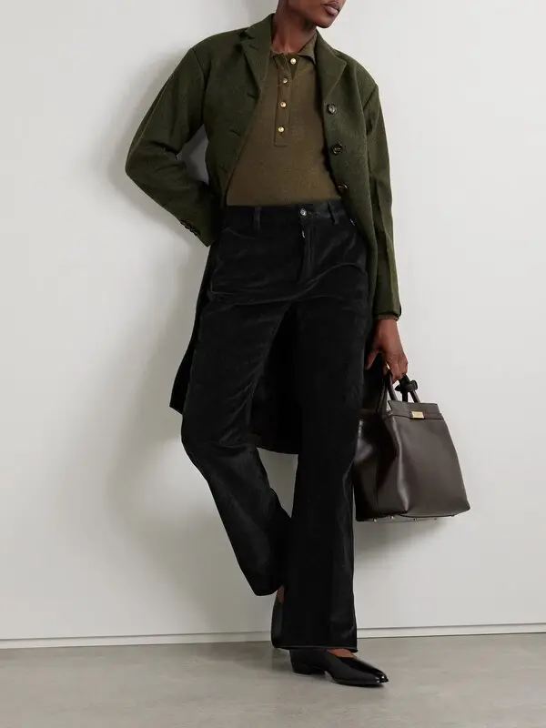 Bally Cotton-corduroy Flared Pants
