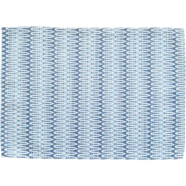 Anaya Summer Twist Indoor Outdoor Placemat - Blue