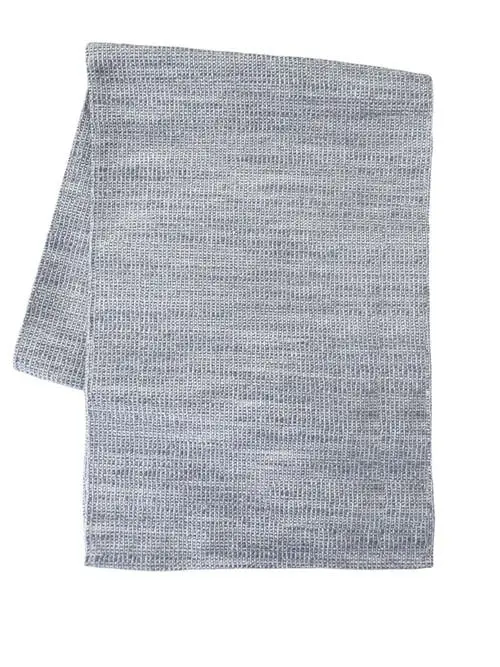 Anaya Seaside Smooth Indoor Outdoor Table Runner - Grey
