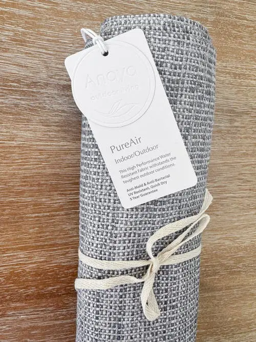 Anaya Seaside Smooth Indoor Outdoor Table Runner - Grey