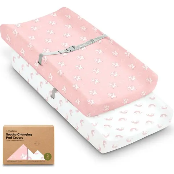 KEABABIES 2-pack Soothe Changing Pad Covers - Dreamland