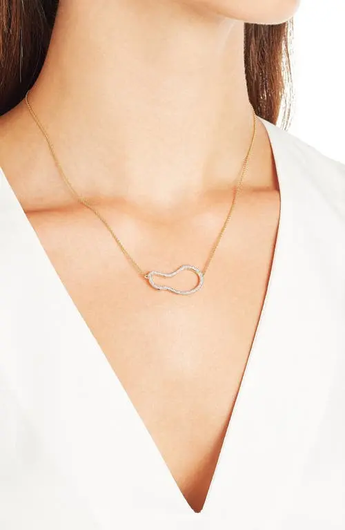 Monica Vinader Riva Pod Diamond Pendant Necklace