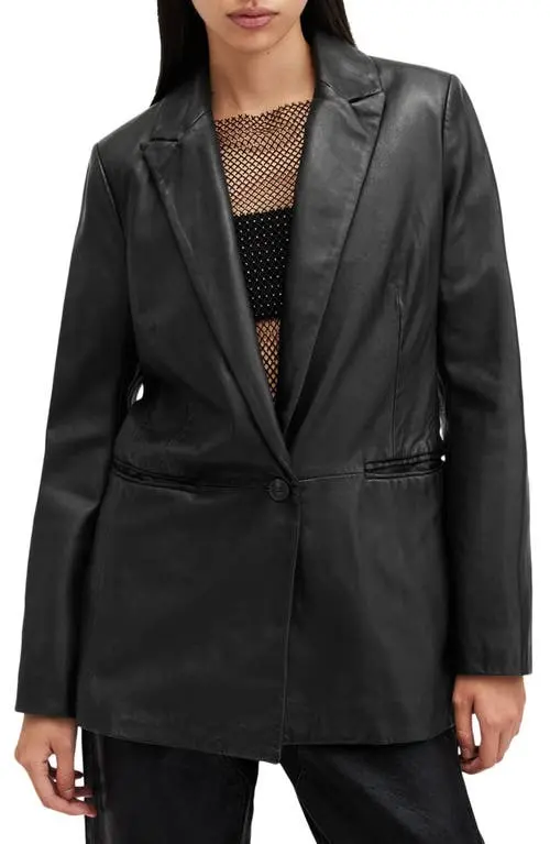 ALLSAINTS Deri Leather Blazer