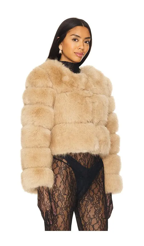 Line & Dot Liana Faux Fur Jacket