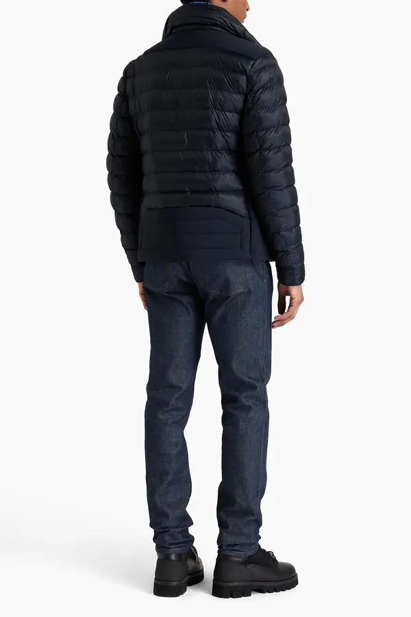 Fusalp Lucho Stretch Jersey Paneled Quilted Shell Jacket - Navy