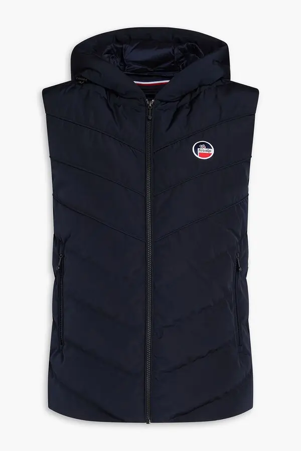 Fusalp Timeo Quilted Shell Hooded Vest - Navy