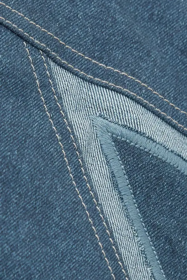 Perfect Moment Corentine Embroidered Denim Jacket - Mid Denim