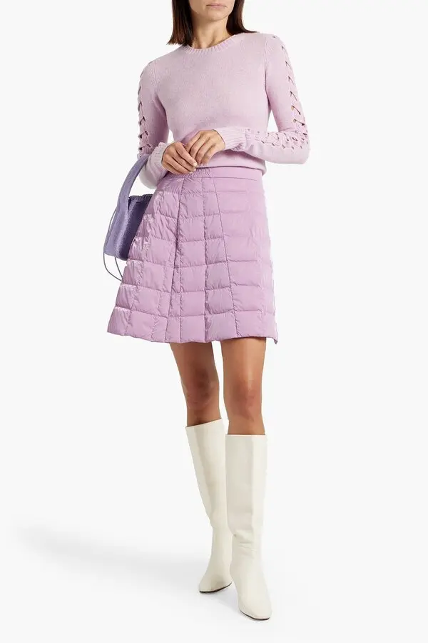 IENKI IENKI Quilted Mini Skirt - Lilac