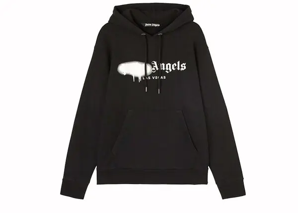 Palm Angels Las Vegas Sprayed Hoodie - Black