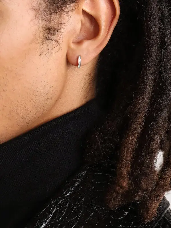 SYDNEY EVAN 14-karat Diamond Single Hoop Earring