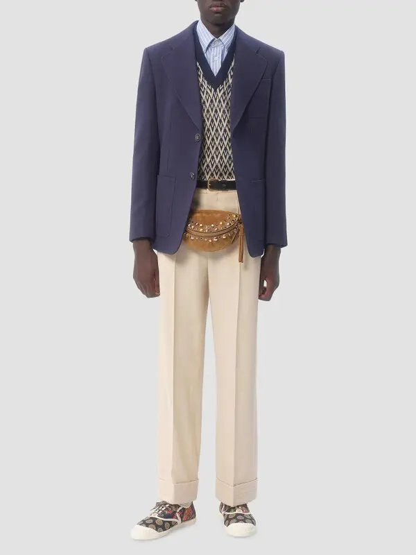 Valentino Garavani Wool Sweater With Toute La V Jacquard Pattern