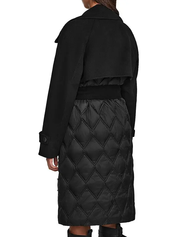 Rudsak Zoe Quilted Double-breasted Trench Coat