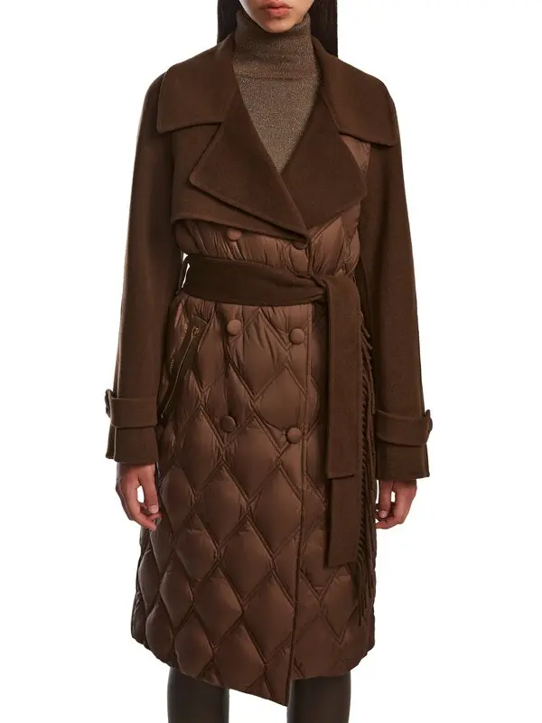 Rudsak Zoe Quilted Double-breasted Trench Coat