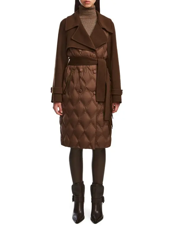 Rudsak Zoe Quilted Double-breasted Trench Coat